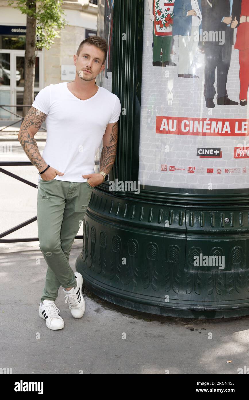 Paris, France. 10th Aug, 2023. Model Kevin Leroy in photo session on ...