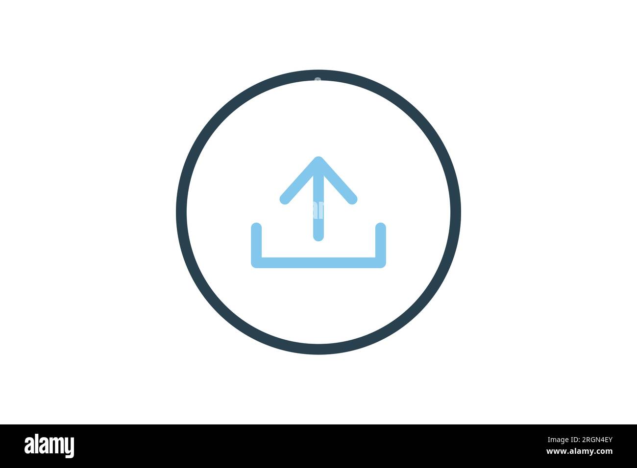 Upload Icon. Icon related to download. flat line icon style. Simple vector design editable Stock ...