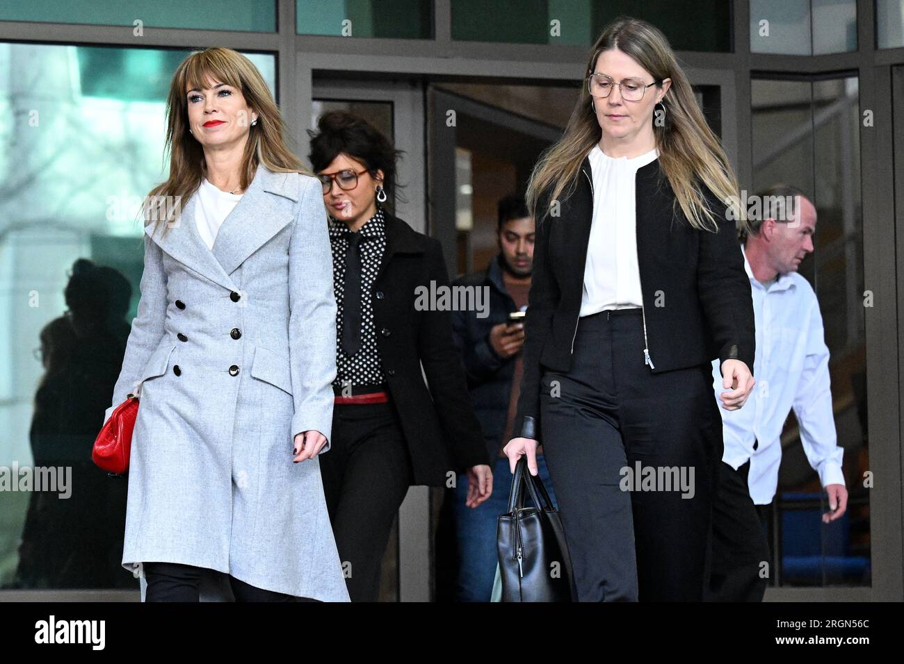 Melbourne, Australia. 11th Aug, 2023. Emma Walters (left) departs from ...