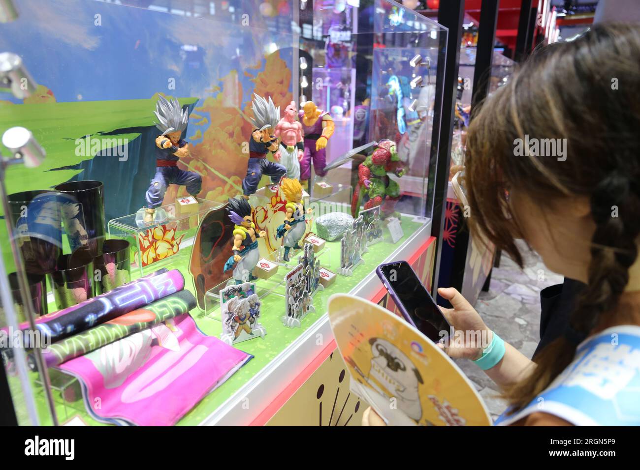 SHANGHAI, CHINA - JULY 30, 2023 - The TAMASHII NATIONS booth is ...