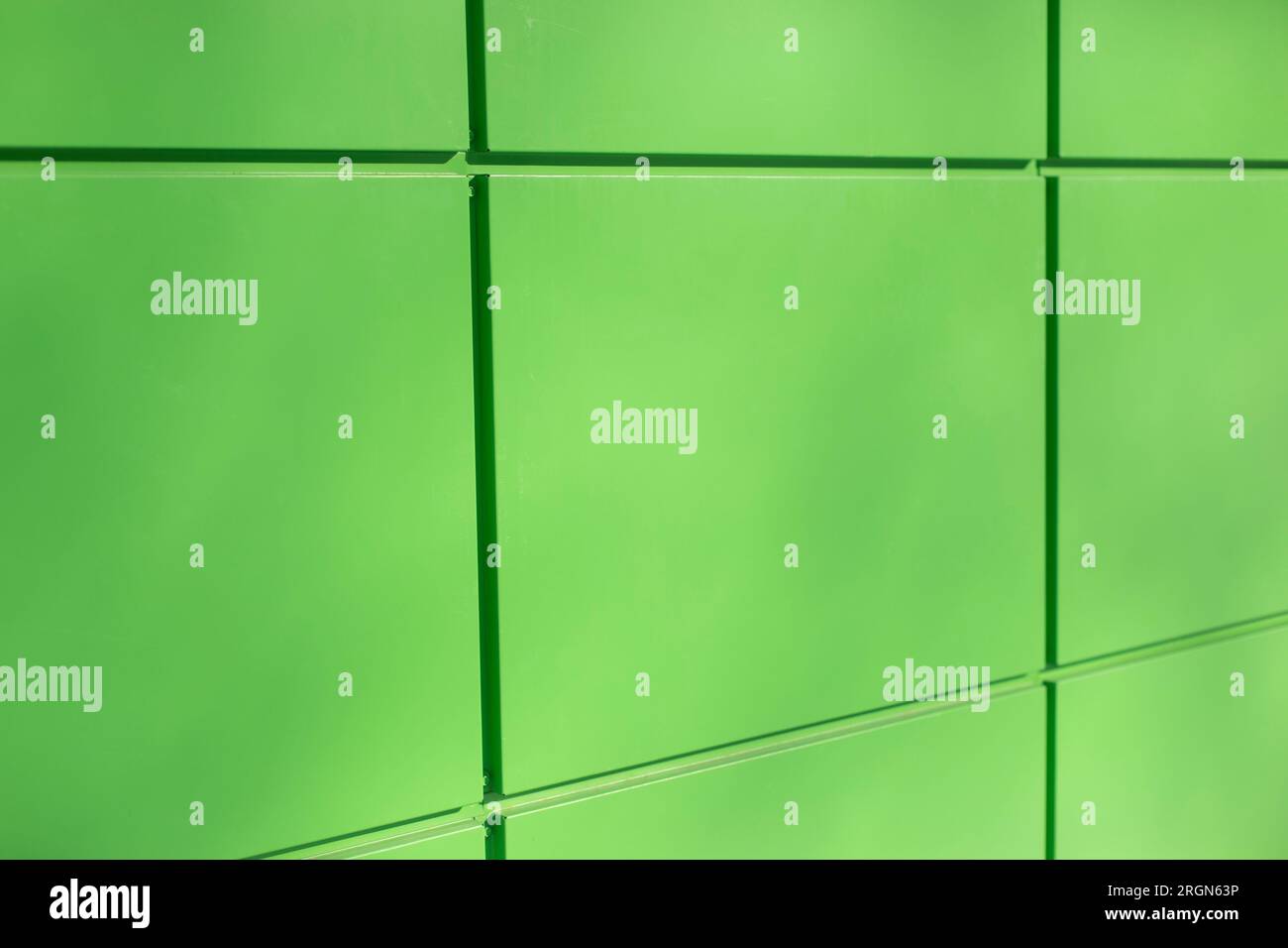 Green Wall. Building panels. They were at office house. Light green ...