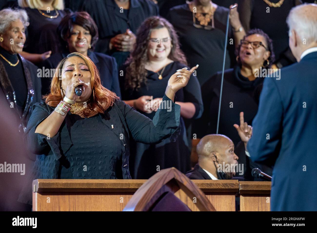 Reportage: President Biden visits Ebenezer Baptist Church, Sunday ...