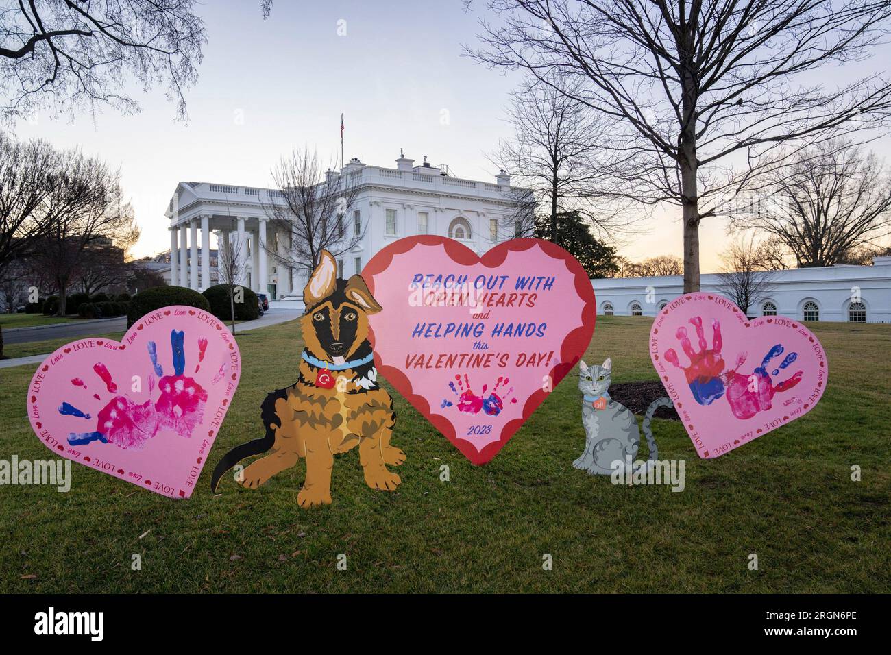 Valentine's Day display at the White House (2023) - A Valentine’s Day ...