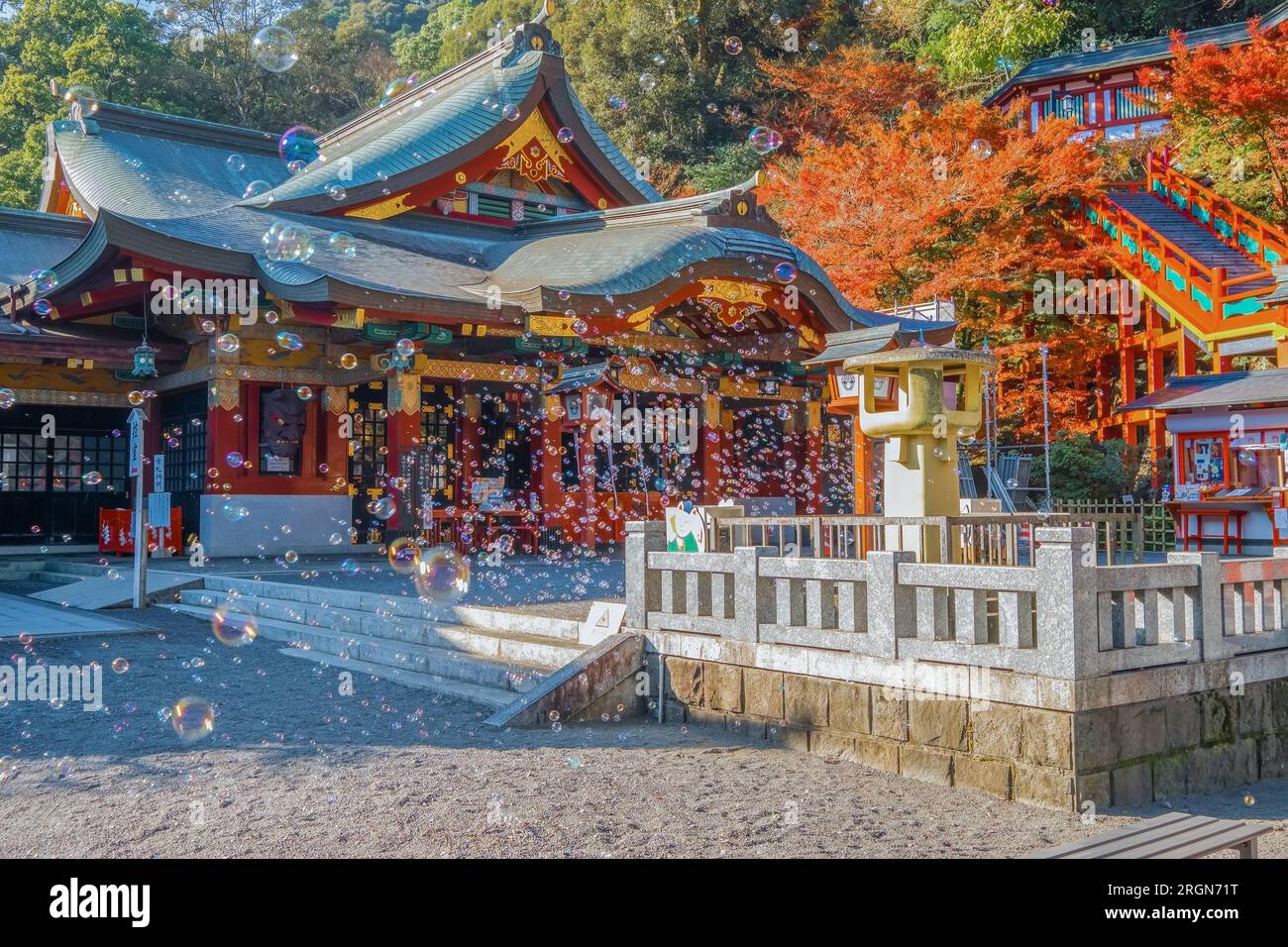 Saga, Japan - Nov 28 2022: Yutoku Inari shrine in Kashima City, Saga ...