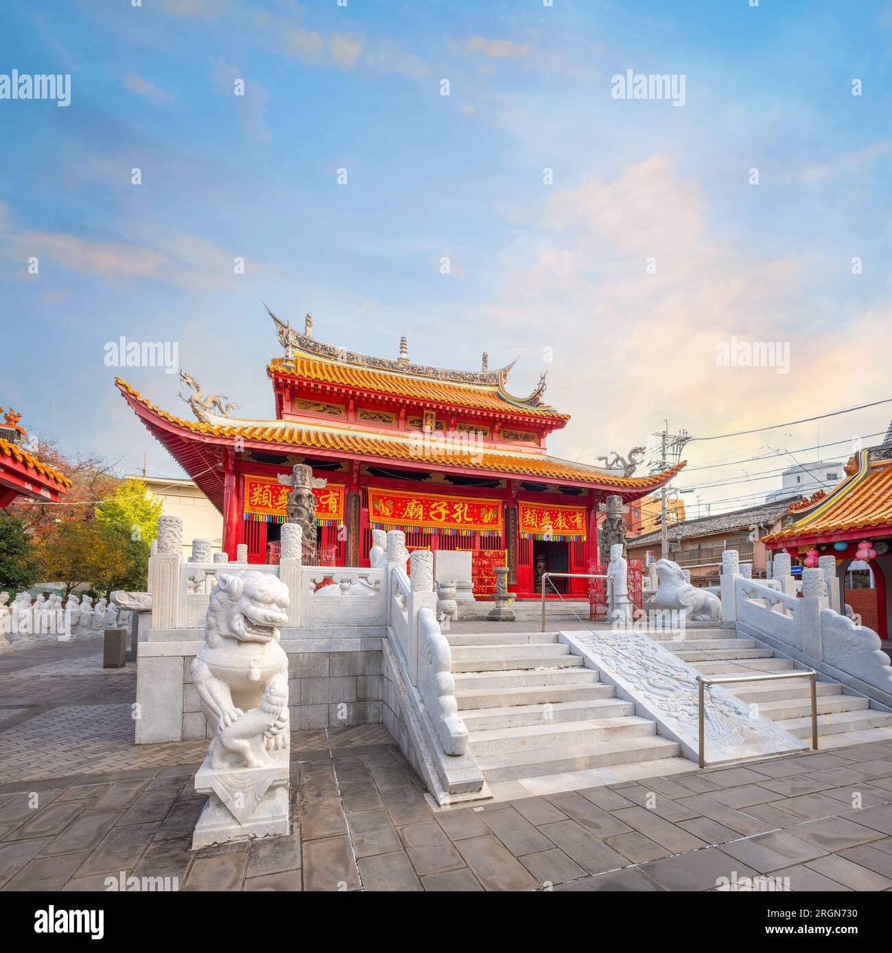 Nagasaki, Japan - Nov 28 2022: Confucius Shrine (Koshi-byo) built in ...