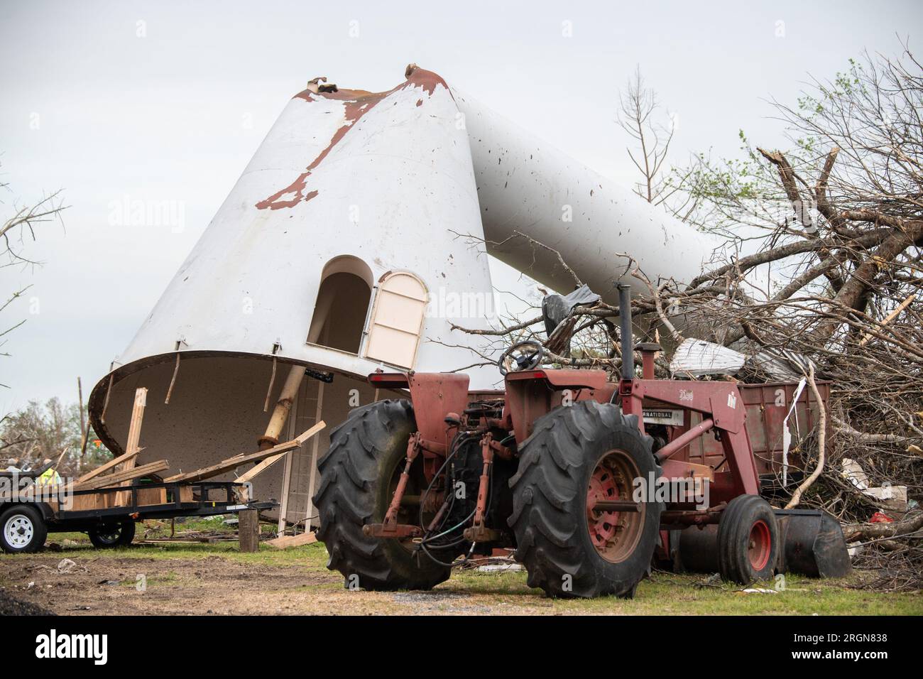 Mangled water tower hi-res stock photography and images - Alamy