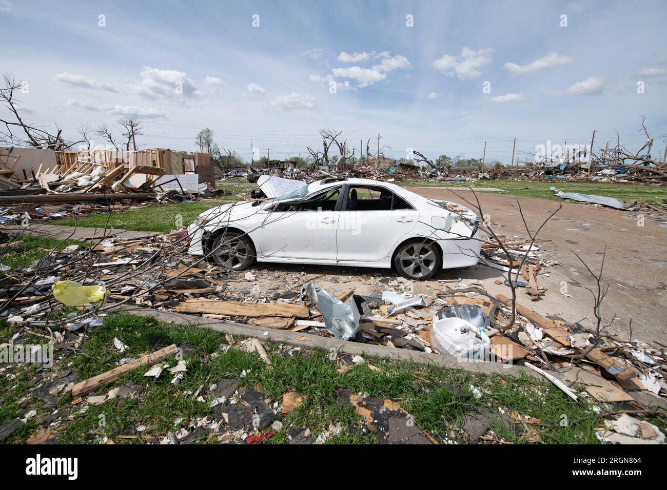 Tornado car damage hi-res stock photography and images - Alamy