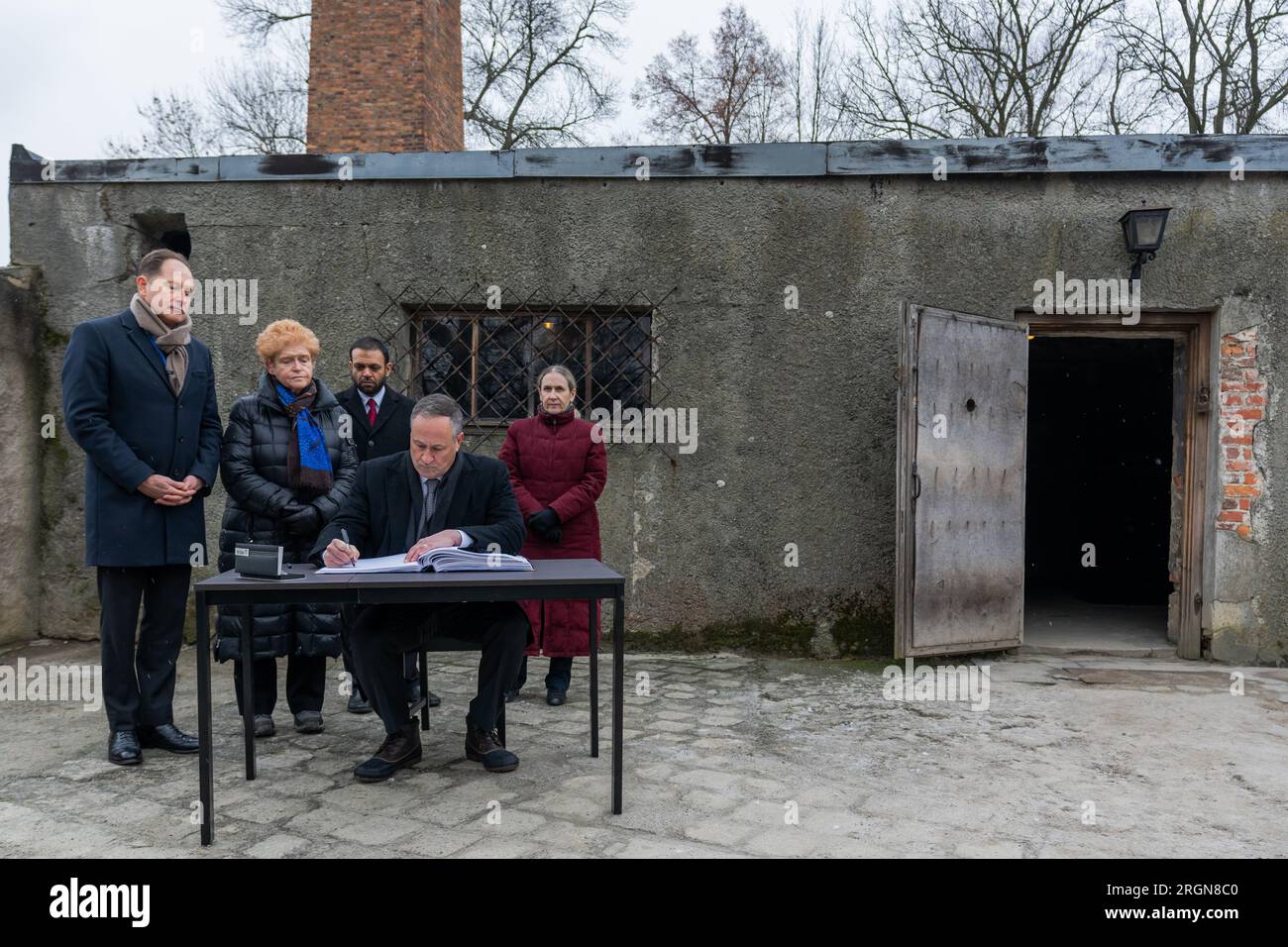 Reportage: Second Gentleman Douglas Emhoff visit to Poland (2023 ...