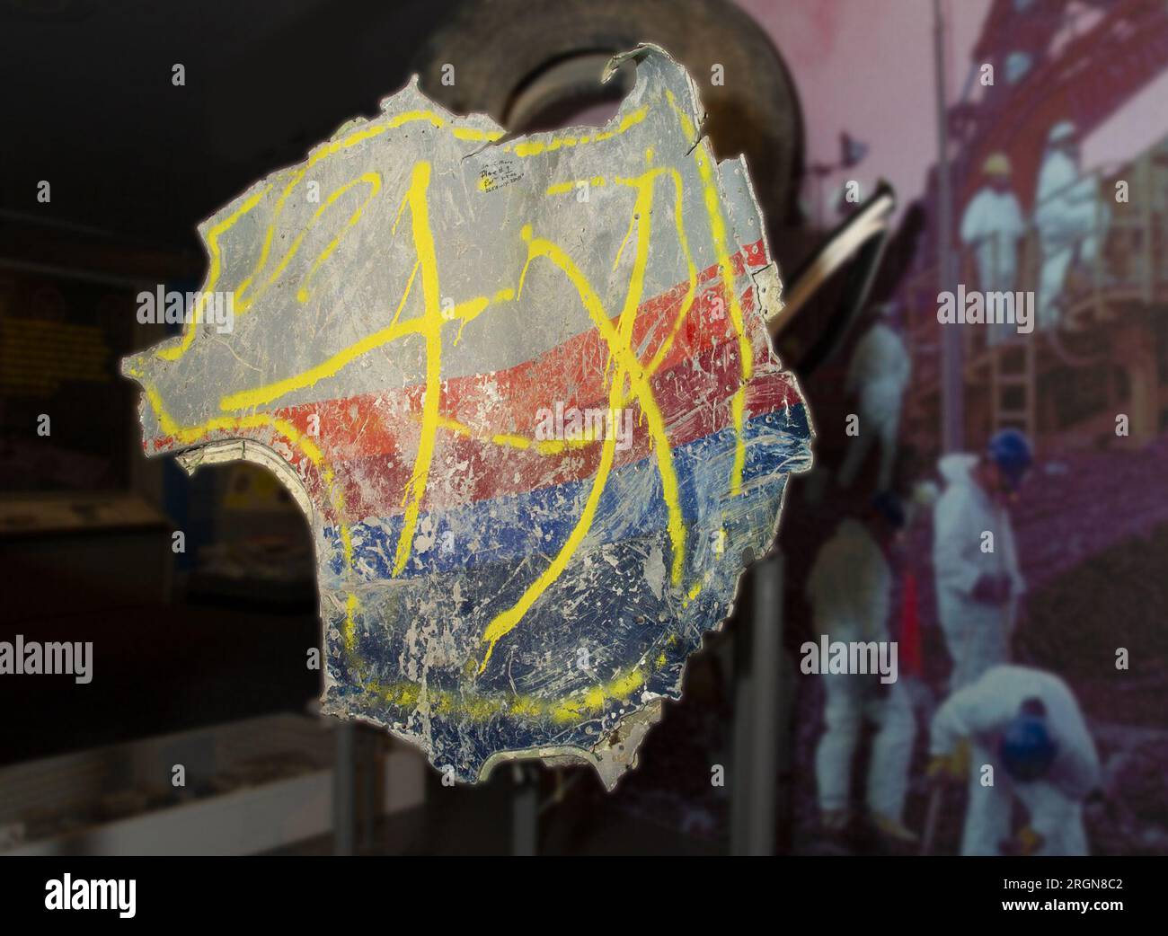 FBI History: A portion of the fuselage from United Airlines Flight 175 ...