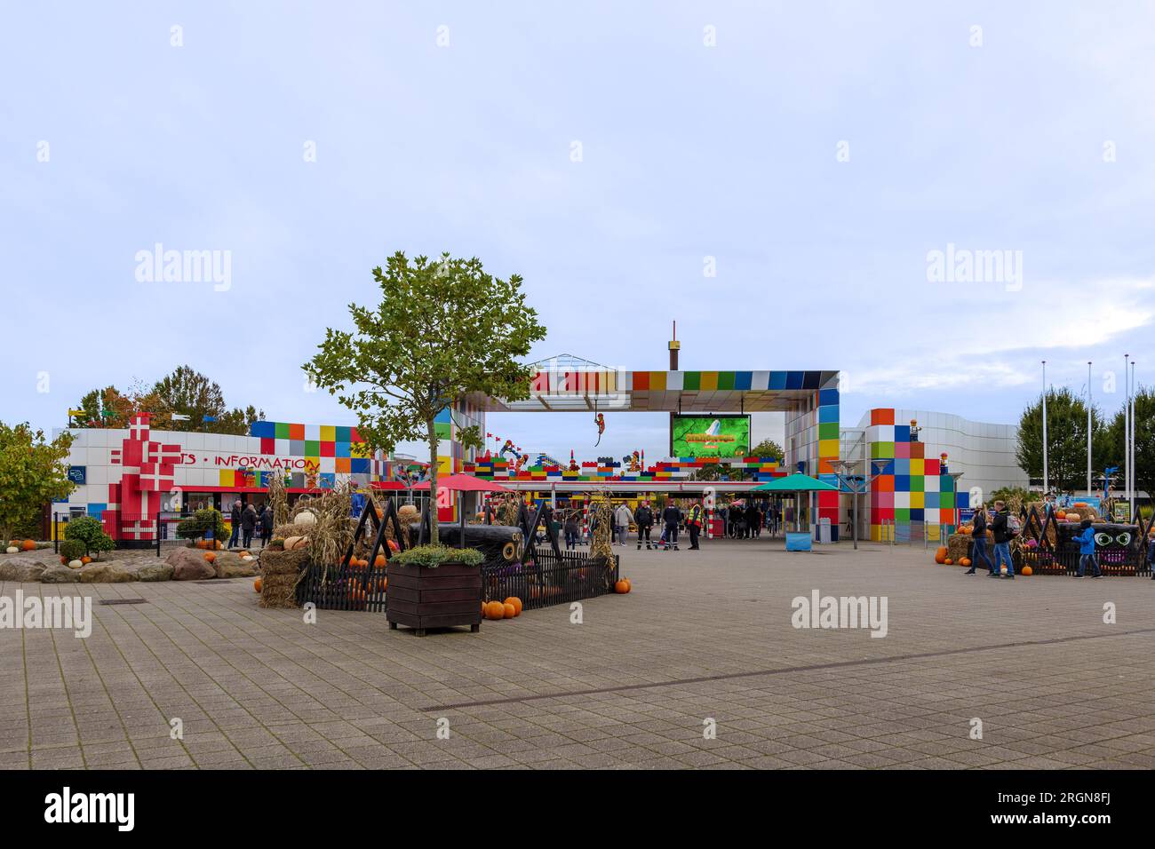 Billund, Denmark - 06 OCTOBER 2022: Outdoor exterior view at the ...
