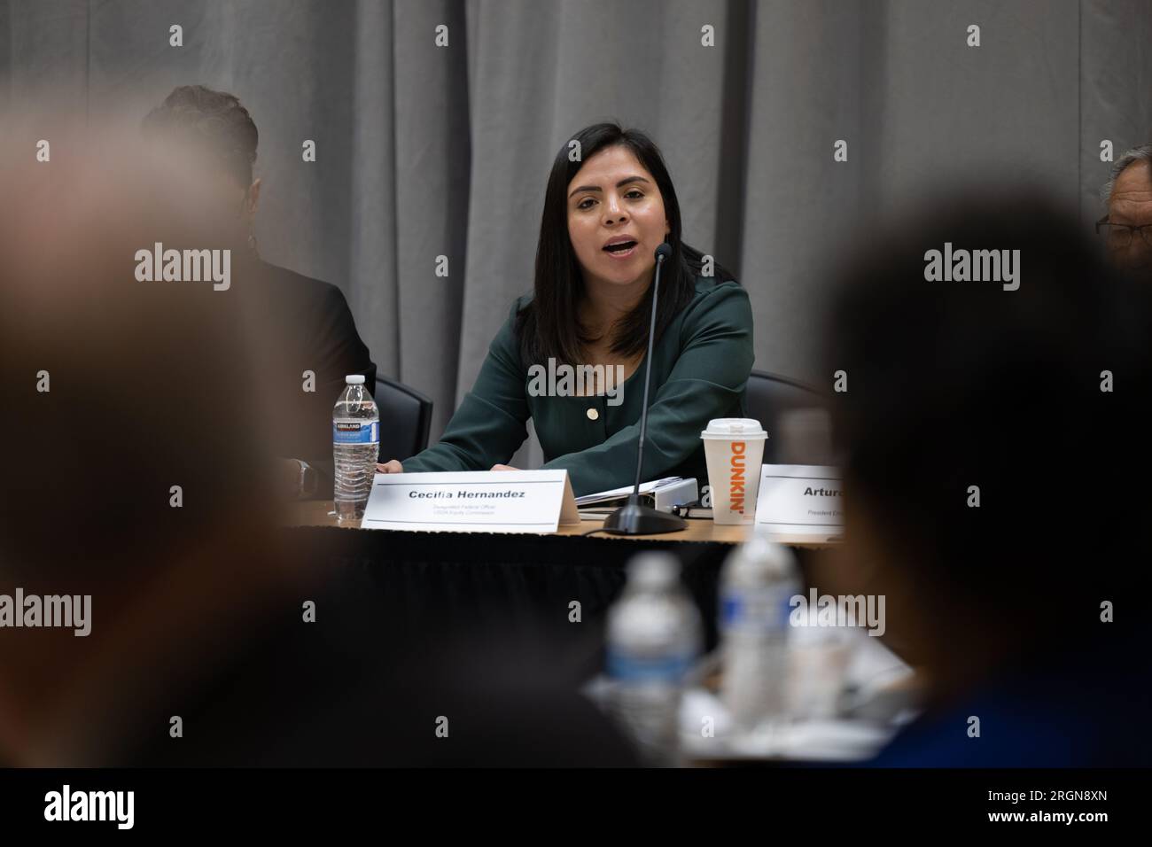 Reportage: Cecilia Hernandez, designated Federal Officer, calls a ...