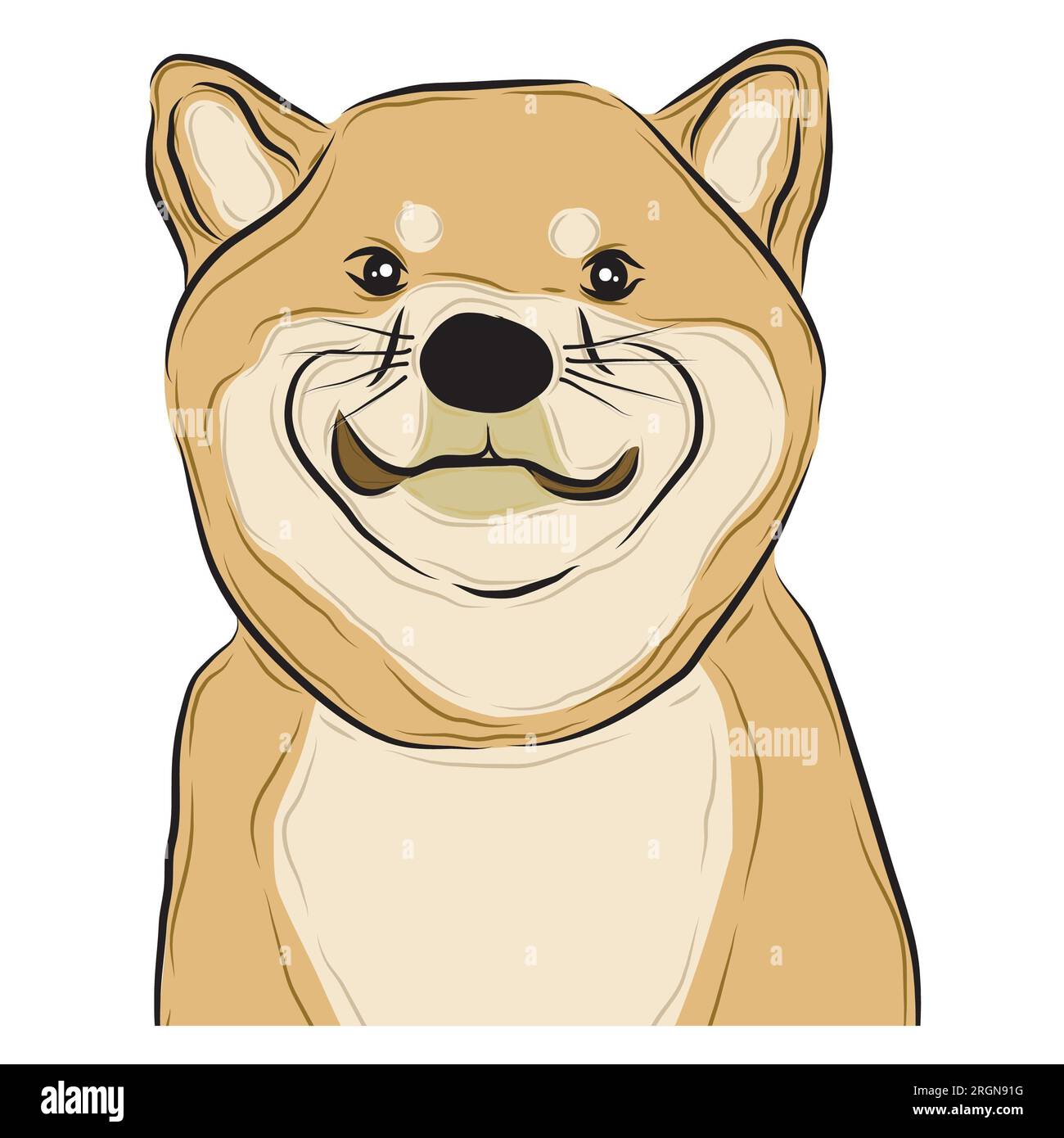 vector picture Shiba dog breed, also known as Inu Stock Photo - Alamy