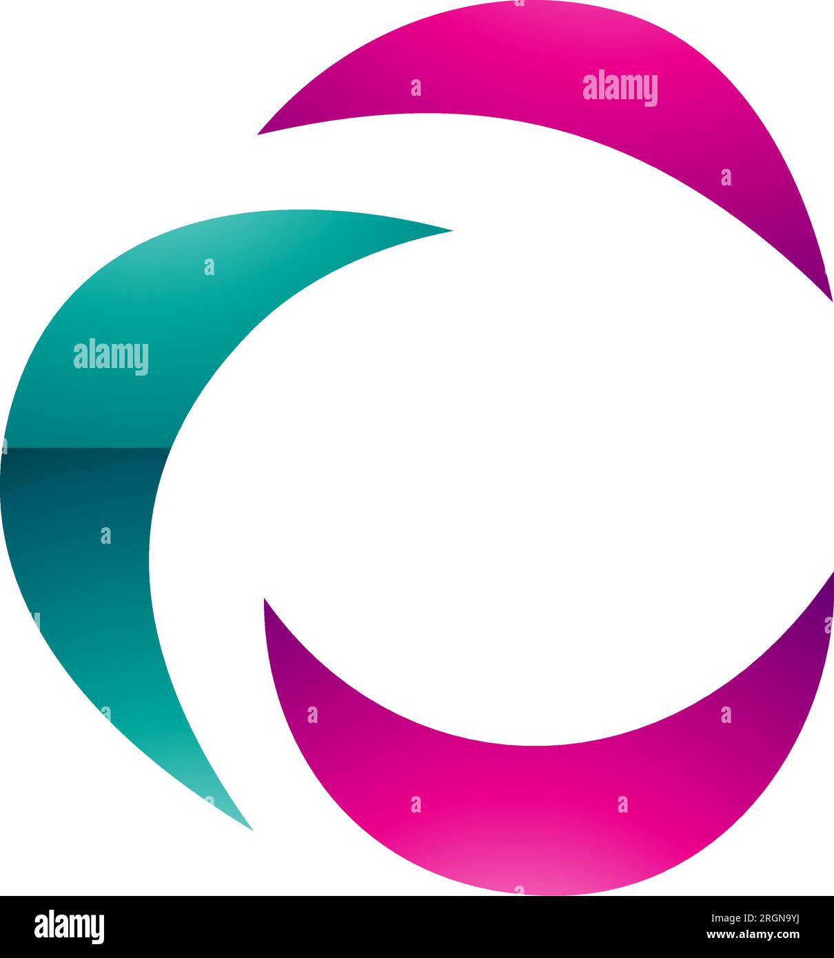 Bold white crescent shape hi-res stock photography and images - Alamy