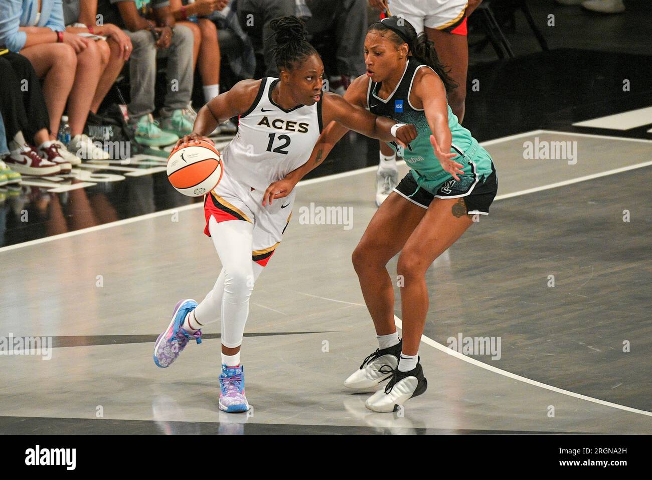 BROOKLYN, NY - AUGUST 06: Las Vegas Aces guard Chelsea Gray (12 ...