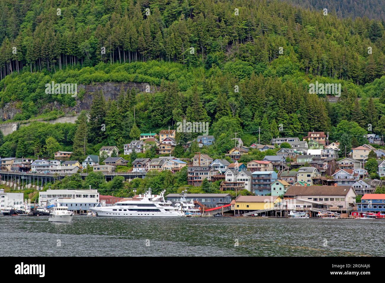 The Alaskan town of Ketchikan Stock Photo - Alamy