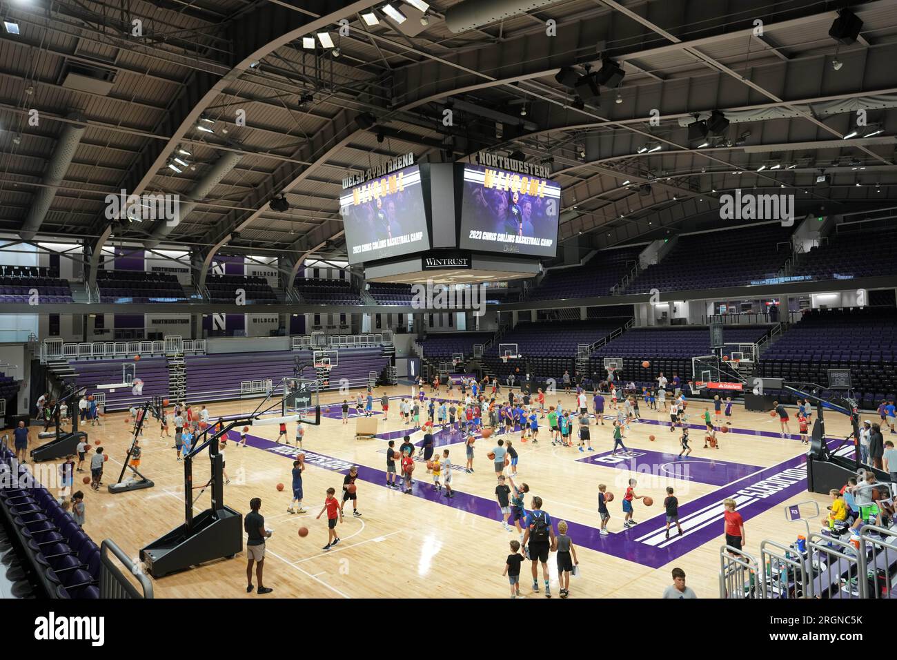 A general overall view of the Welsh-Ryan Arena on the Northwestern ...