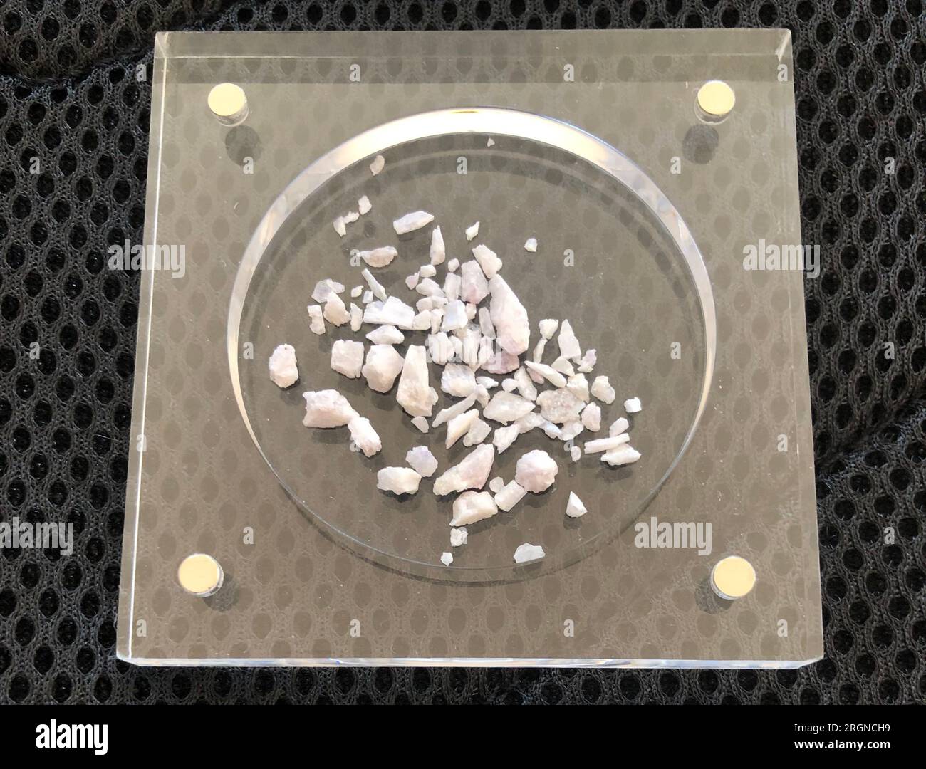 Kalgoorlie, Australia. 09th Aug, 2023. Fragments of spodumene, a ...