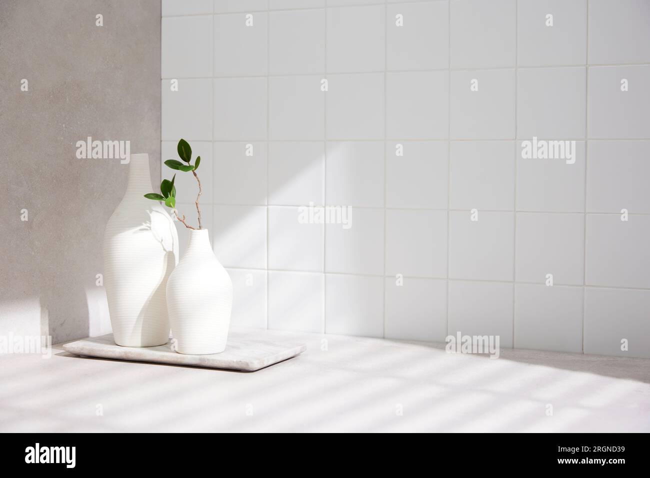 Various props in the bathroom background Stock Photo - Alamy