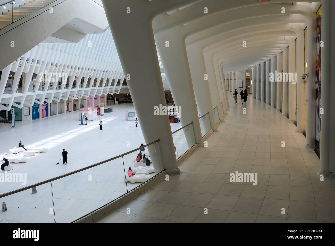 Architectural detail of the World Trade Center station, a terminal ...