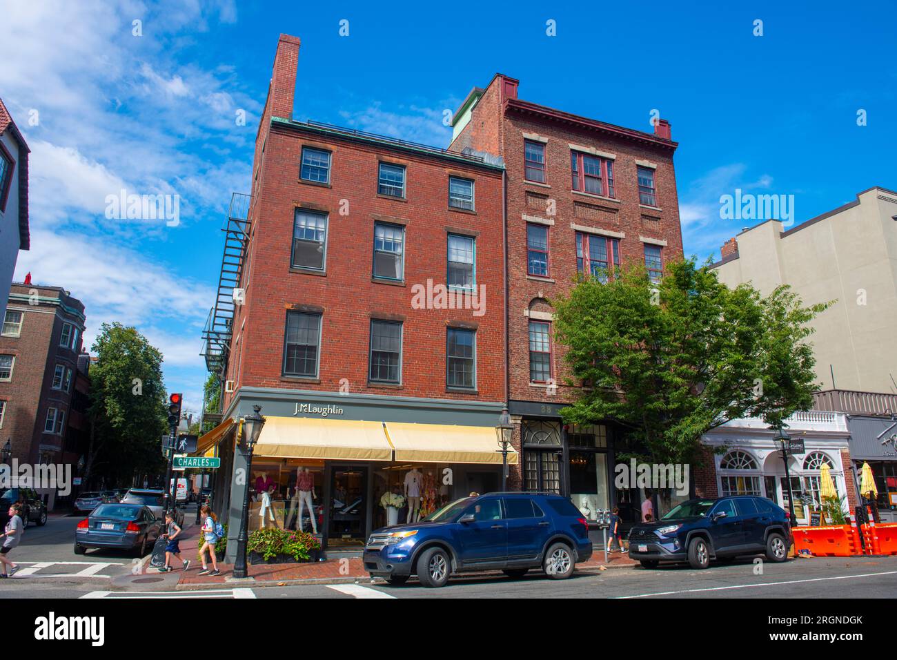 Historic commercial buildings at 34 Charles Street at Chestnut Street ...