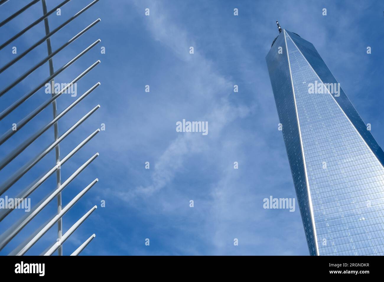 Architectural detail of the World Trade Center (WTC), a complex of ...