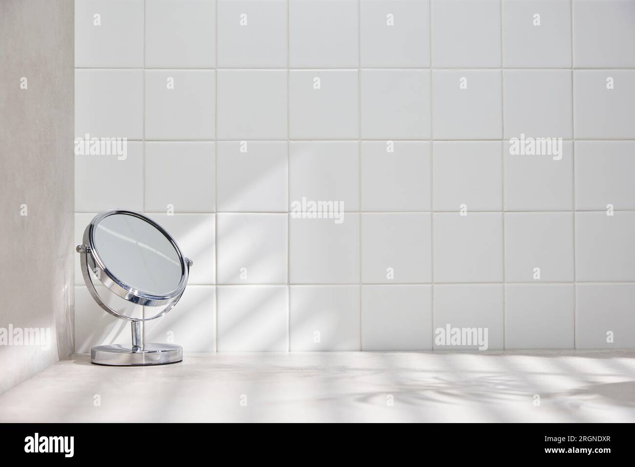 Various props in the bathroom background Stock Photo - Alamy