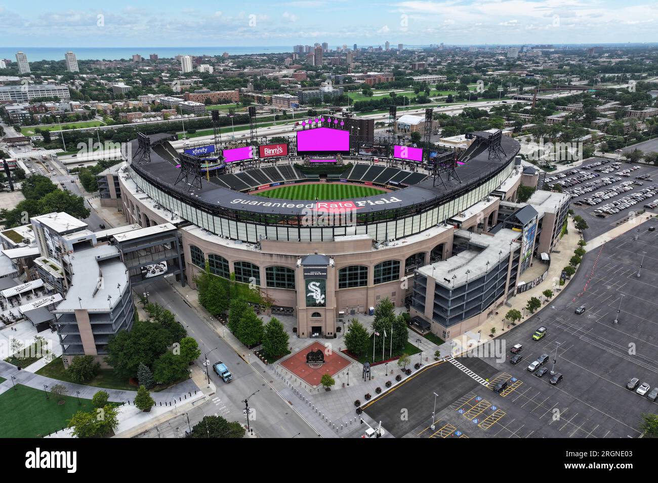 Guaranteed rate field aerial hi-res stock photography and images - Alamy