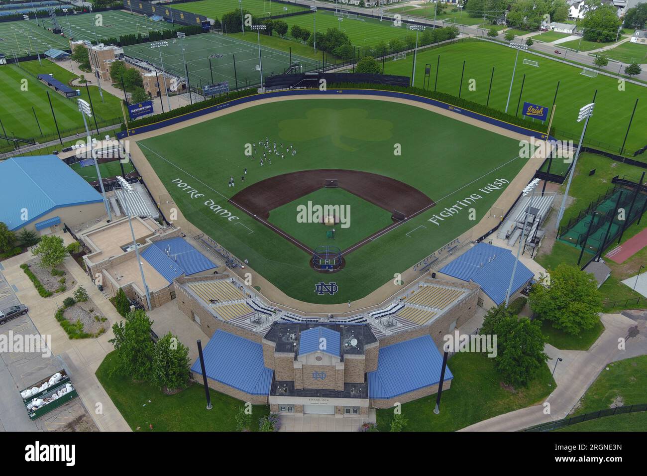 A general overall aerial view of Frank Eck Baseball Stadium on the ...