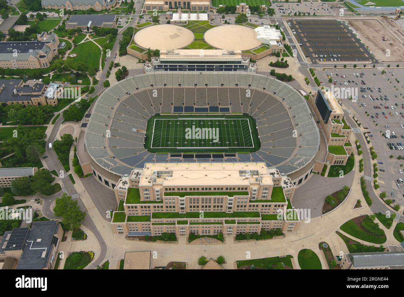Notre dame stadium aerial hi-res stock photography and images - Alamy