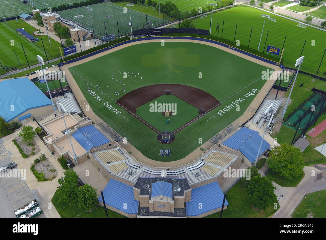 A general overall aerial view of Frank Eck Baseball Stadium on the ...