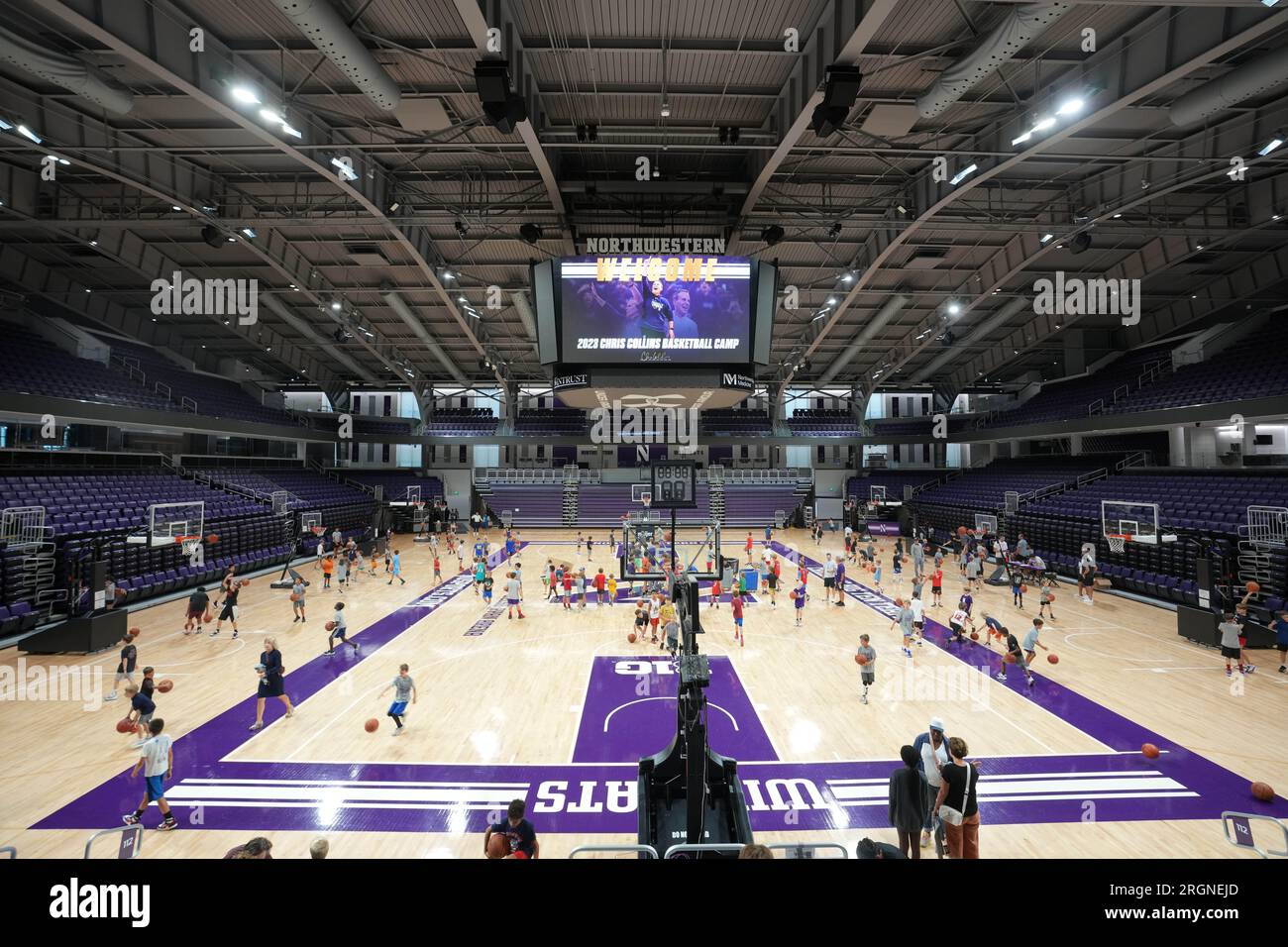 A general overall view of the Welsh-Ryan Arena on the Northwestern ...