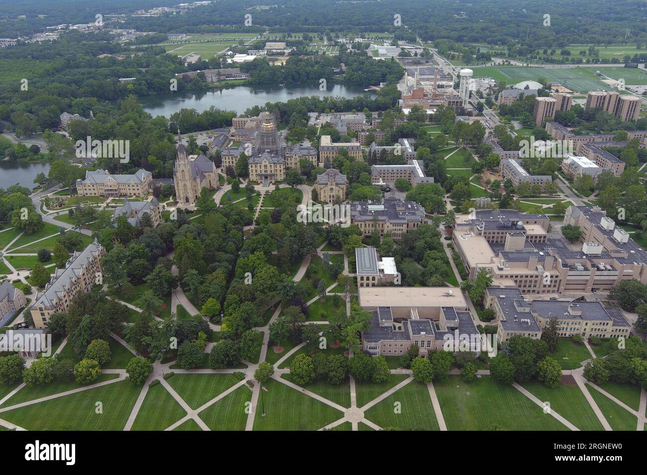 University of notre dame aerial hi-res stock photography and images - Alamy