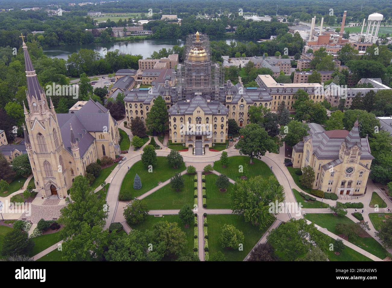 University of notre dame aerial hi-res stock photography and images - Alamy