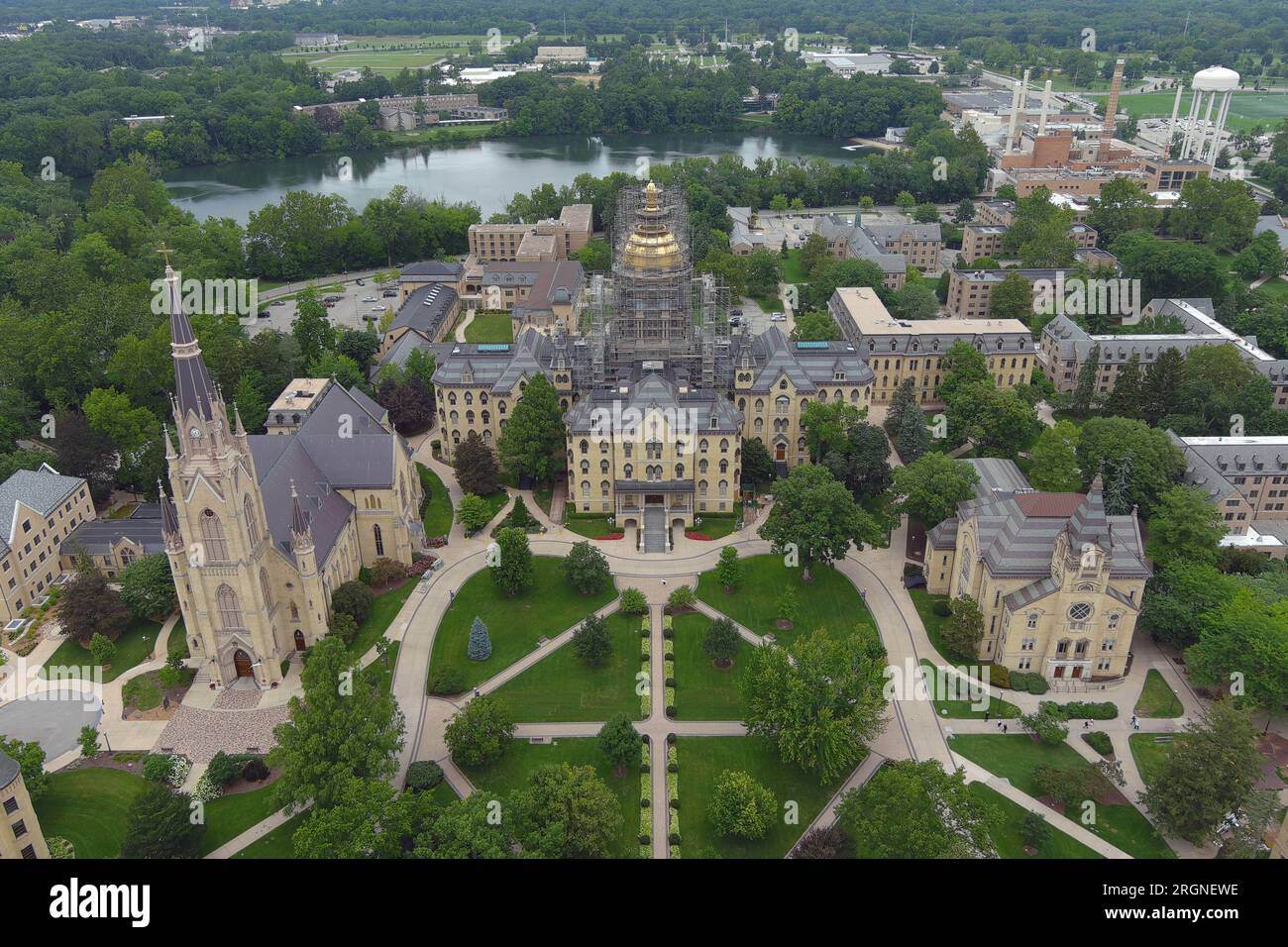 University of notre dame aerial hi-res stock photography and images - Alamy