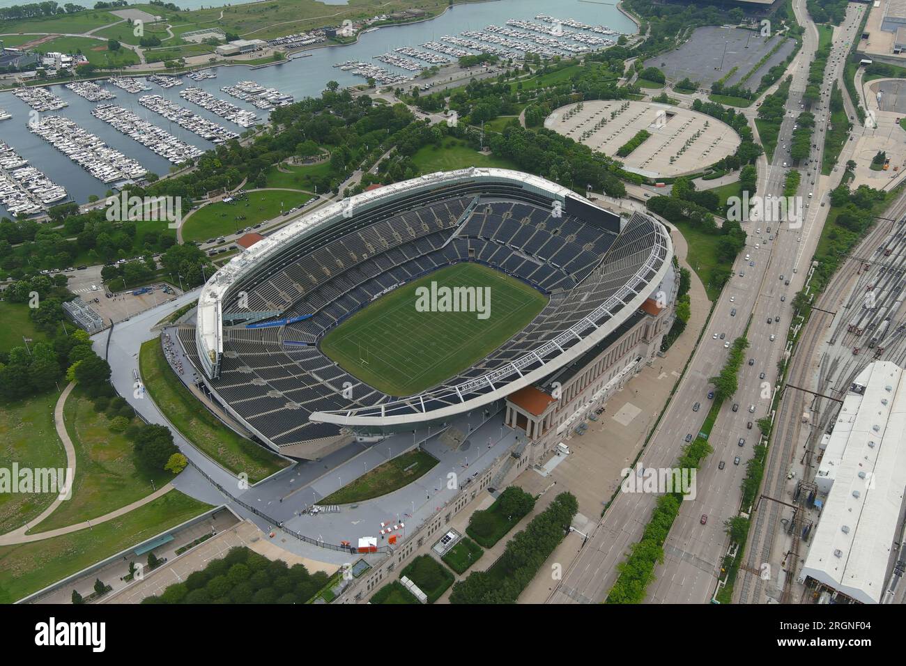 Chicago soldier field general hi-res stock photography and images - Alamy