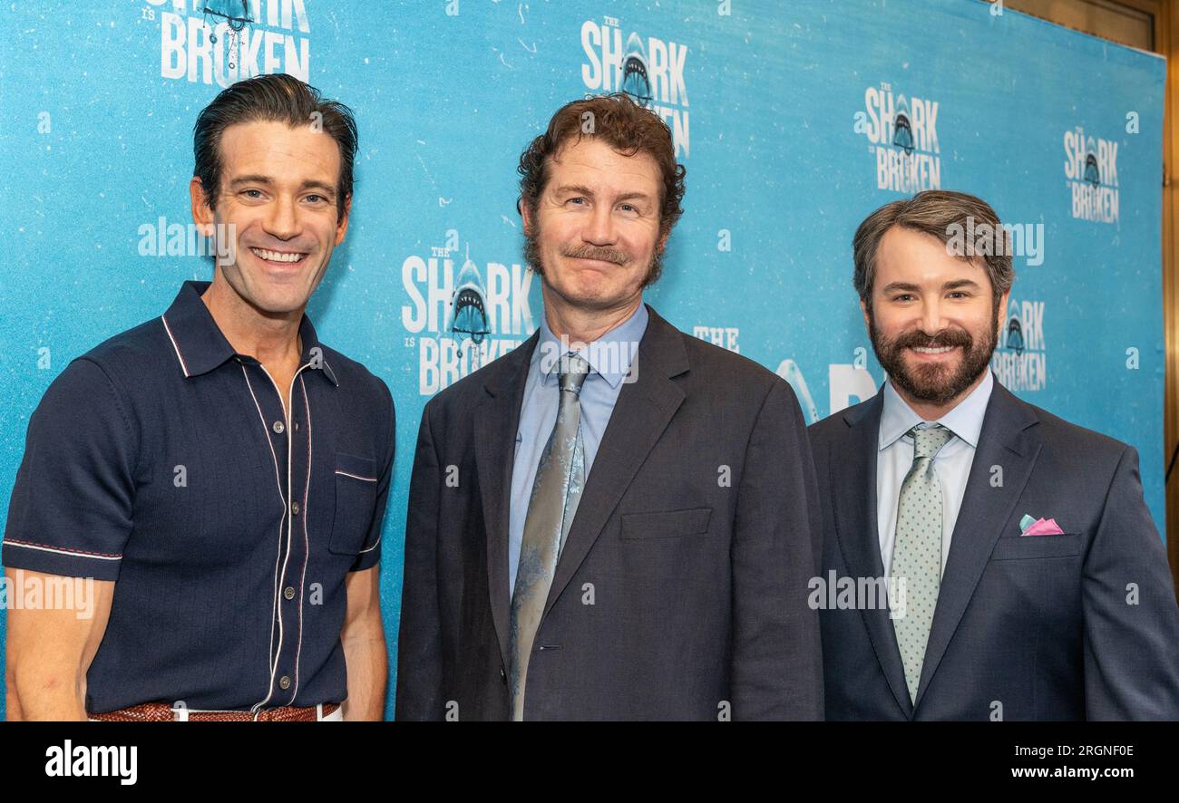 Colin Donnell, Ian Shaw and Alex Brightman attend THE SHARK IS BROKEN’s ...
