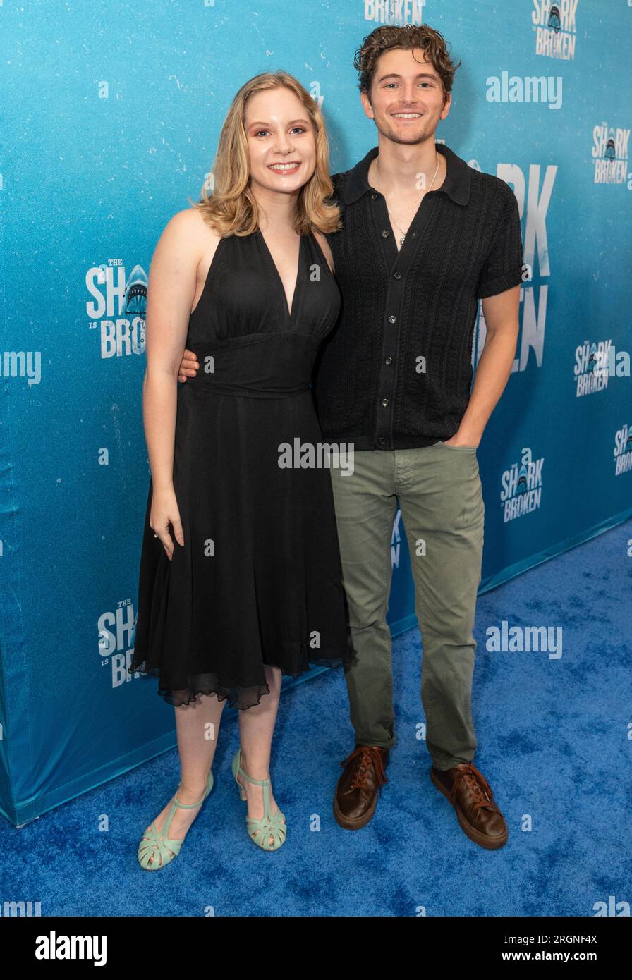 Guest and Blake Roman attend THE SHARK IS BROKEN’s Opening Night on ...