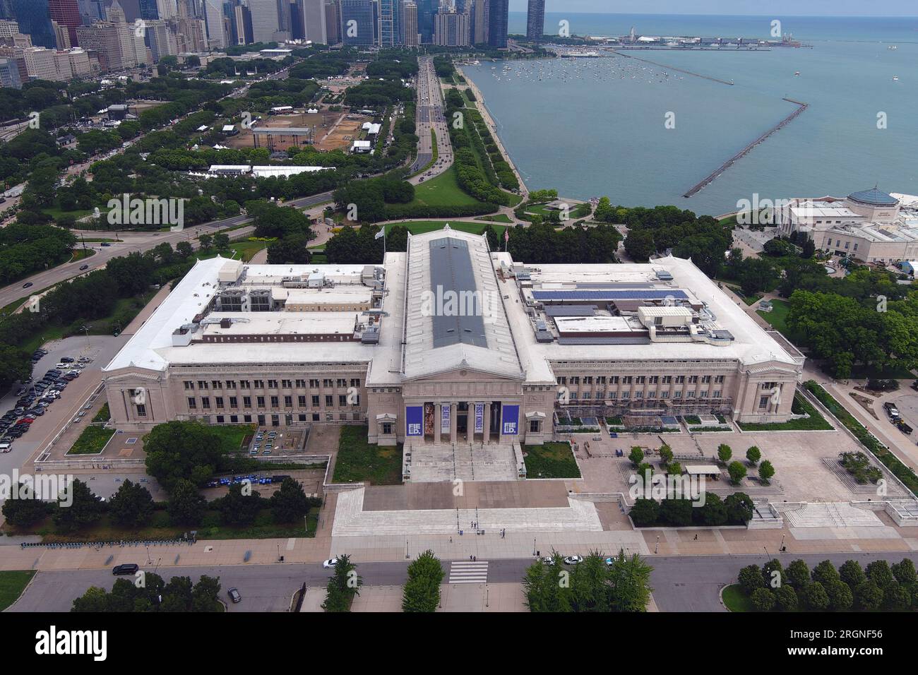 Chicago field museum aerial hi-res stock photography and images - Alamy