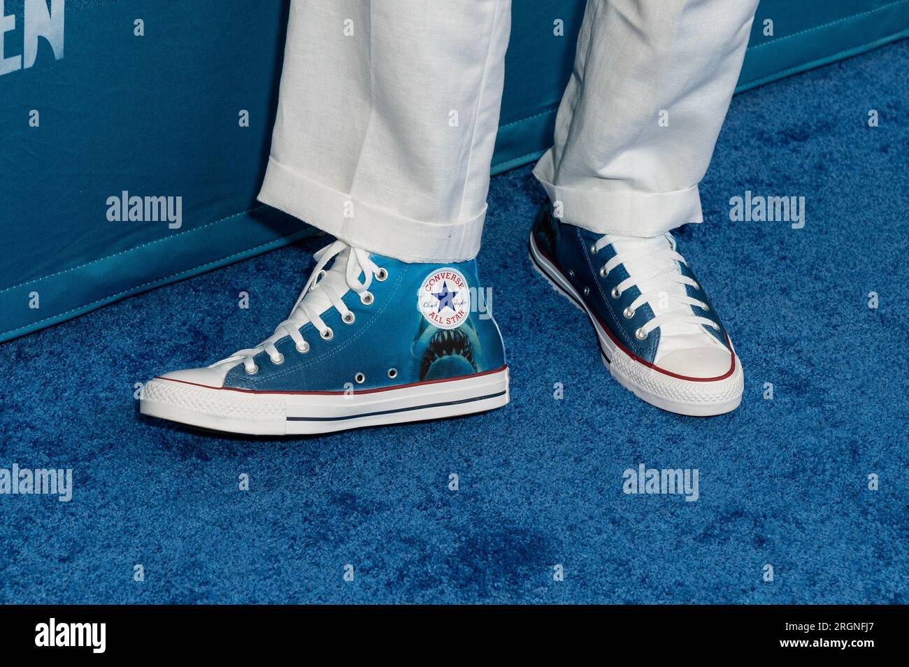 New York, USA. 10th Aug, 2023. Stephen Dexter (shoe detail) attends THE ...