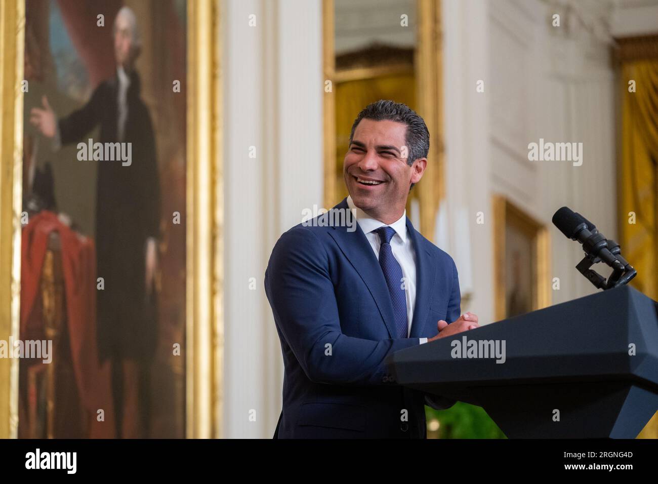 Reportage: U.S. Conference of Mayors President Mayor Francis Suarez of ...