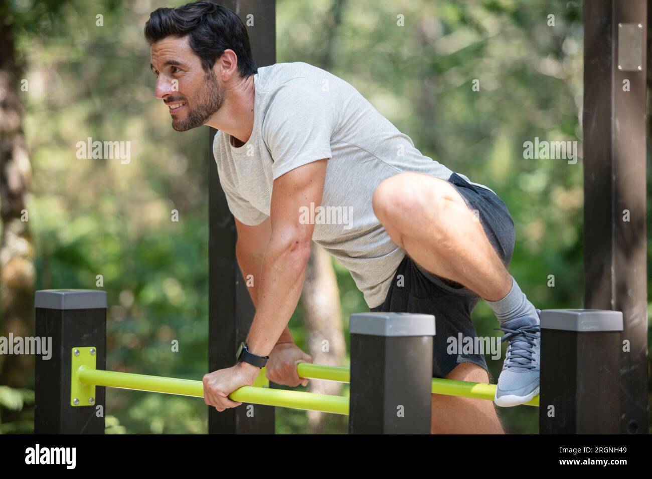 Vaulting over hi-res stock photography and images - Alamy