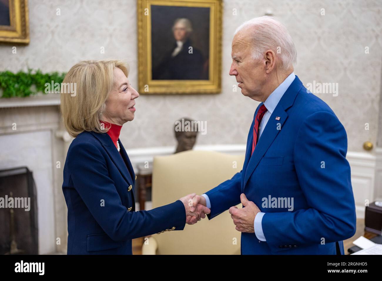 Reportage: President Joe Biden meets with Ambassador to Germany Amy ...