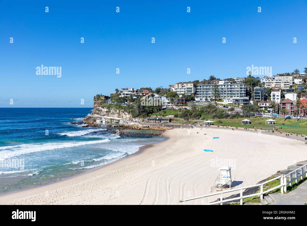 Bronte Beach and coastline, famous beach in Sydney eastern suburbs,NSW ...