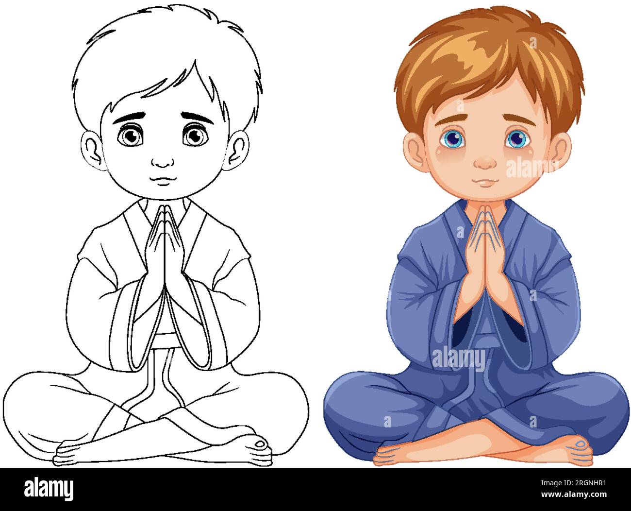 Child Praying Drawing