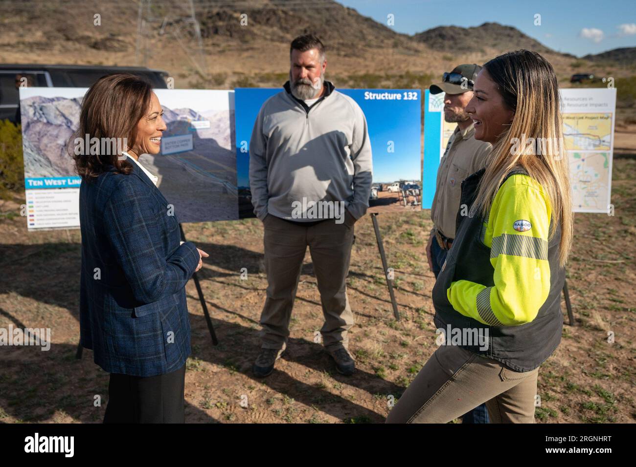 Reportage: Kamala Harris at Delaney Substation groundbreaking ceremony ...