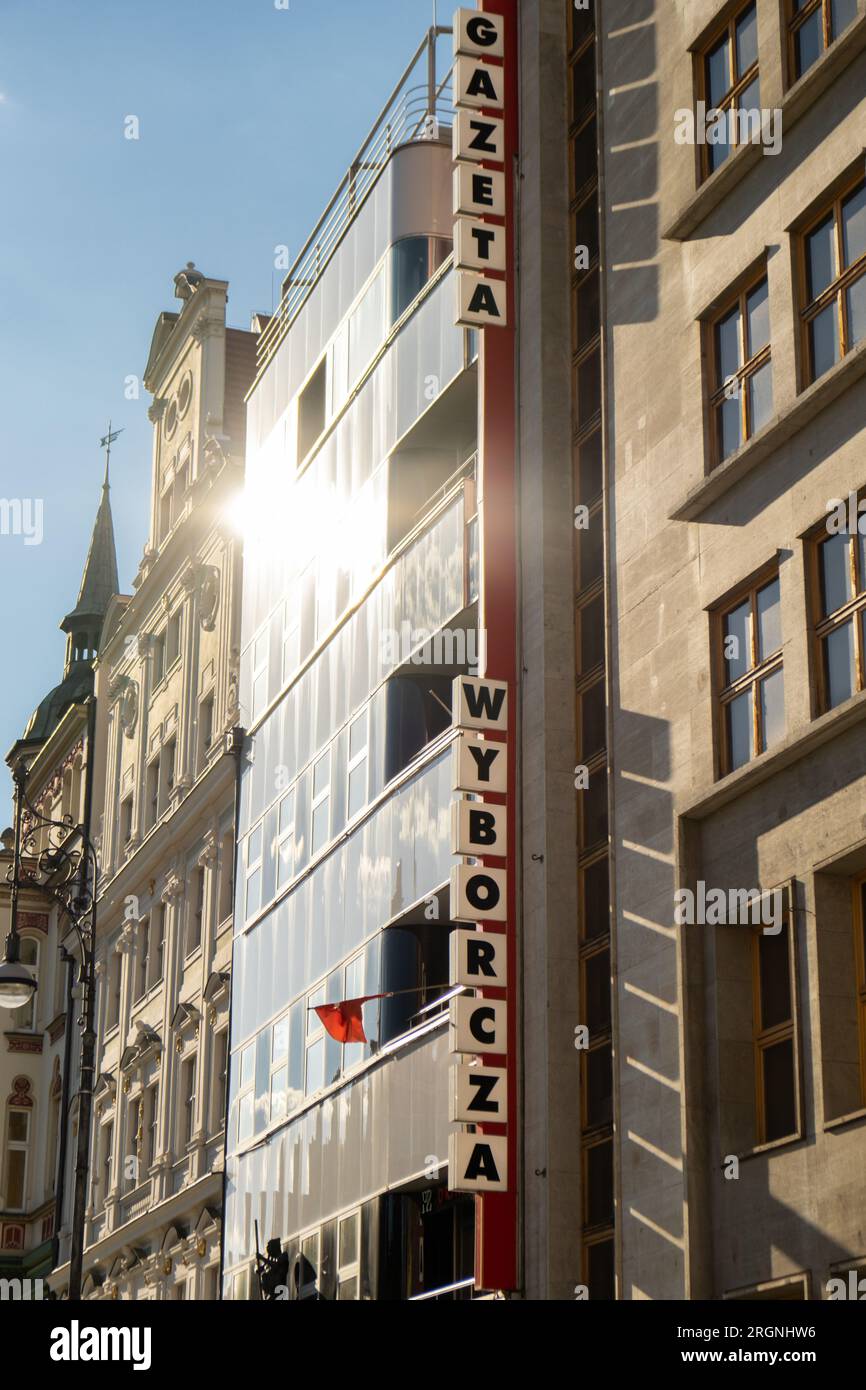 Wroclaw, Poland May 2023 Main Newspaper office - gazeta wyborcza ...