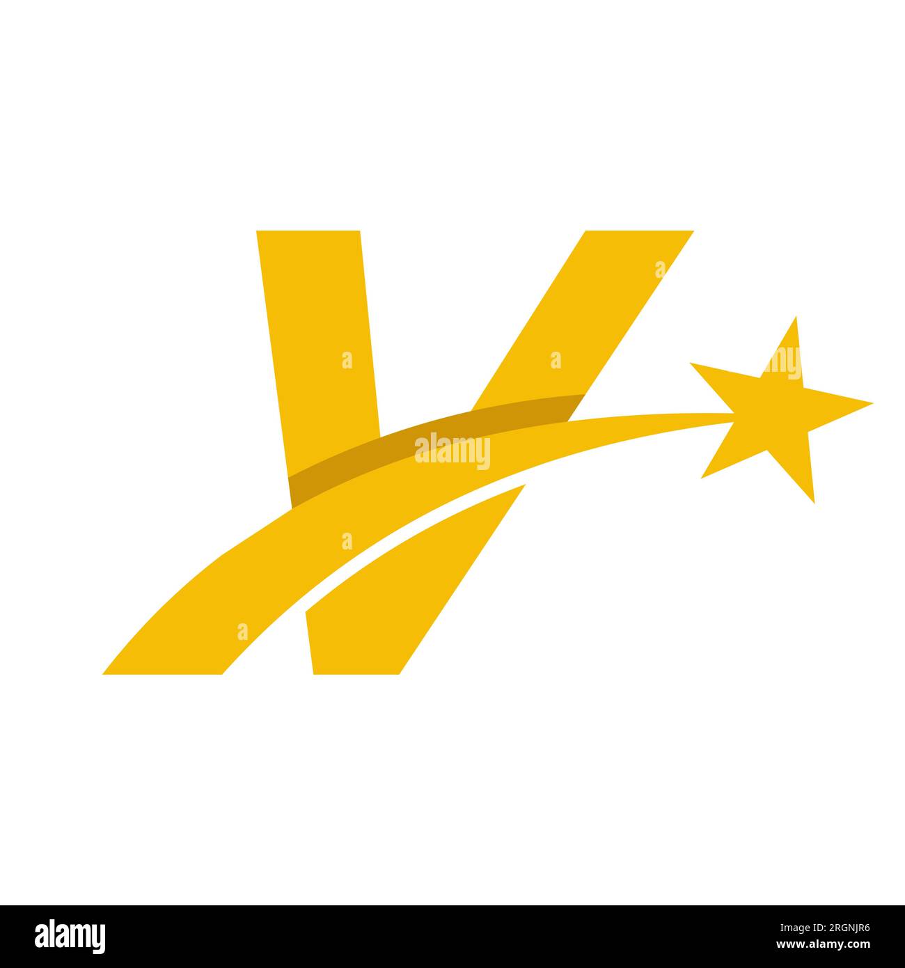 Star Logo On Letter V. Moving Star Symbol Vector Template Stock Vector ...