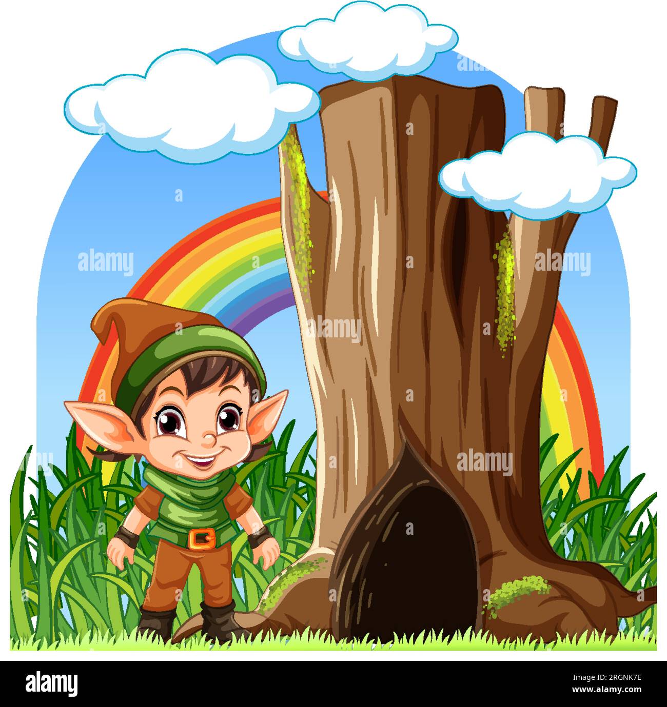 Dwarf cartoon in fantasy world illustration Stock Vector Image & Art ...
