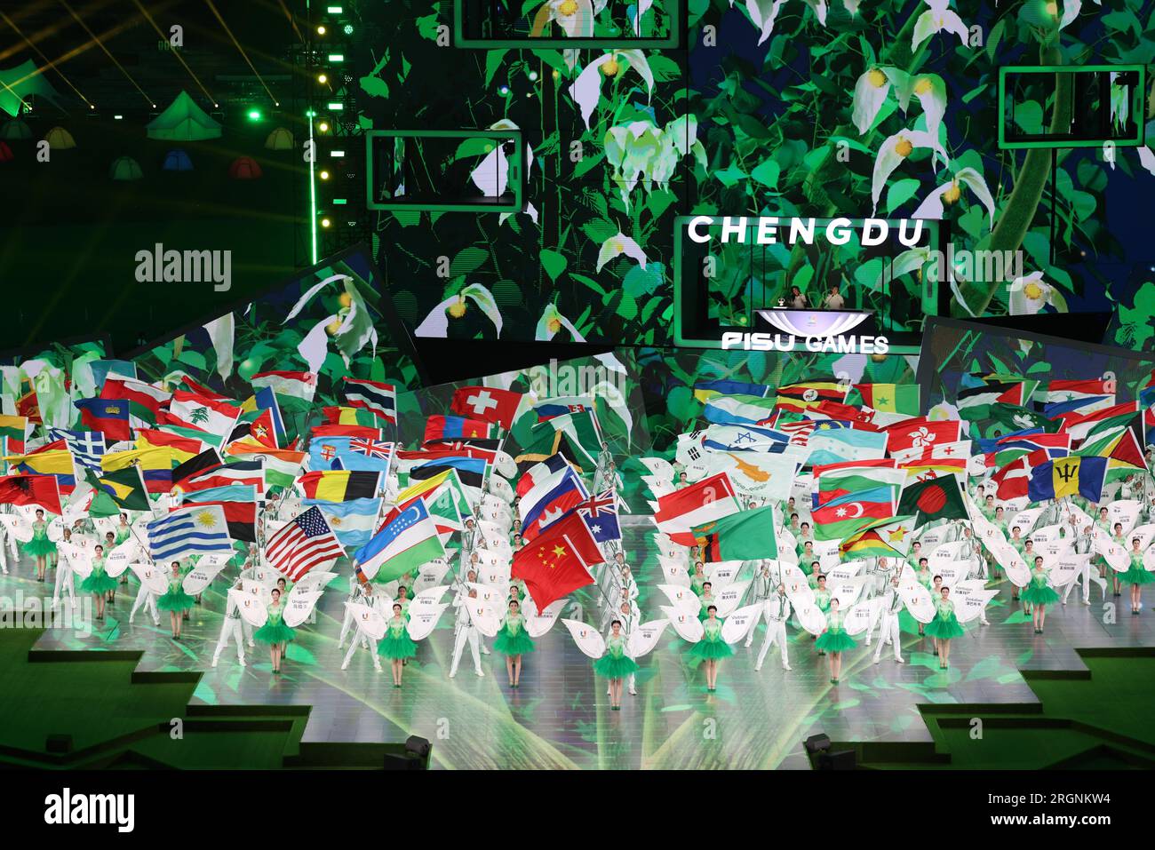 A colorful ceremony held at the Chengdu Open Air Music Park brings the ...