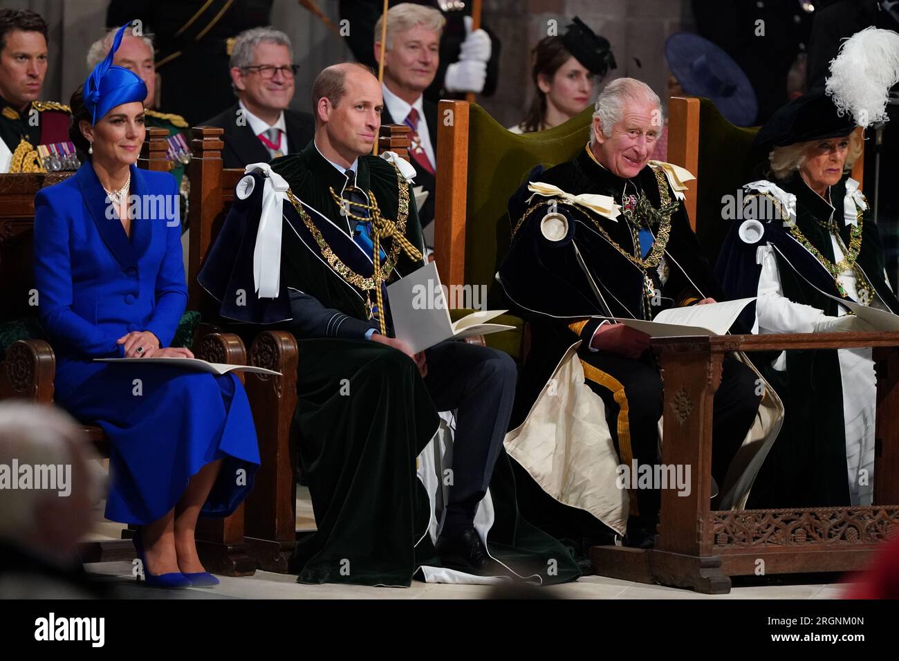 File photo dated 05/07/2023 of (left to right) The Princess of Wales ...